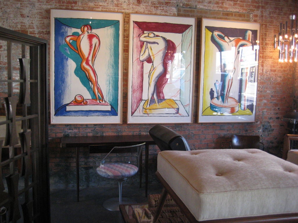 Set of three large lithographs by Jedd Garet at 1stDibs