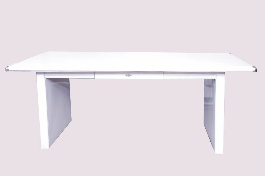 Enameled Industrial Desk by Bentson at 1stDibs