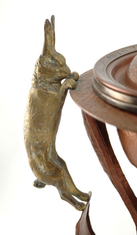 Heinrichs Sterling Silver Copper Bronze Rabbit Chafing For Sale at 1stDibs