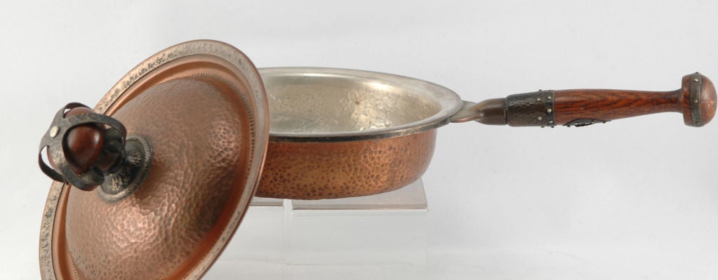 Heinrichs Sterling Silver Copper Bronze Rabbit Chafing For Sale at 1stDibs