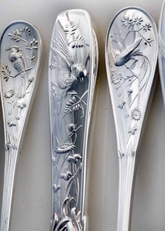 Tiffany Audubon Sterling Silver Flatware Set 423 Pieces at 1stDibs