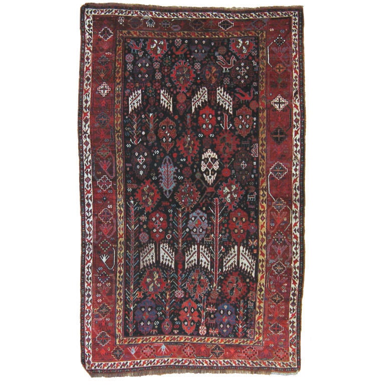 Antique Khamseh Rug at 1stDibs