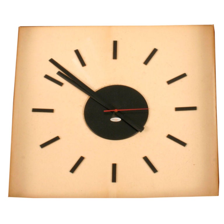 Howard Miller paper clock USA For Sale at 1stDibs