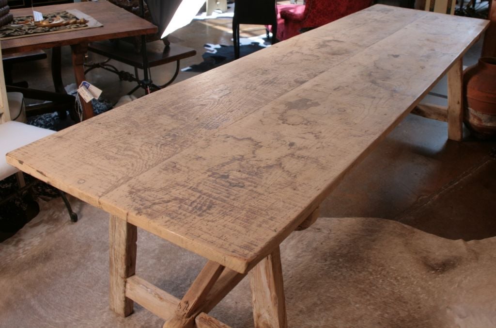 Spanish Antique Farm Dining Table at 1stDibs