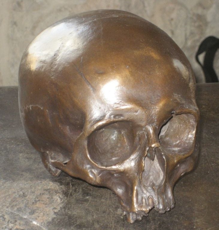 Cast Bronze Skull For Sale at 1stdibs