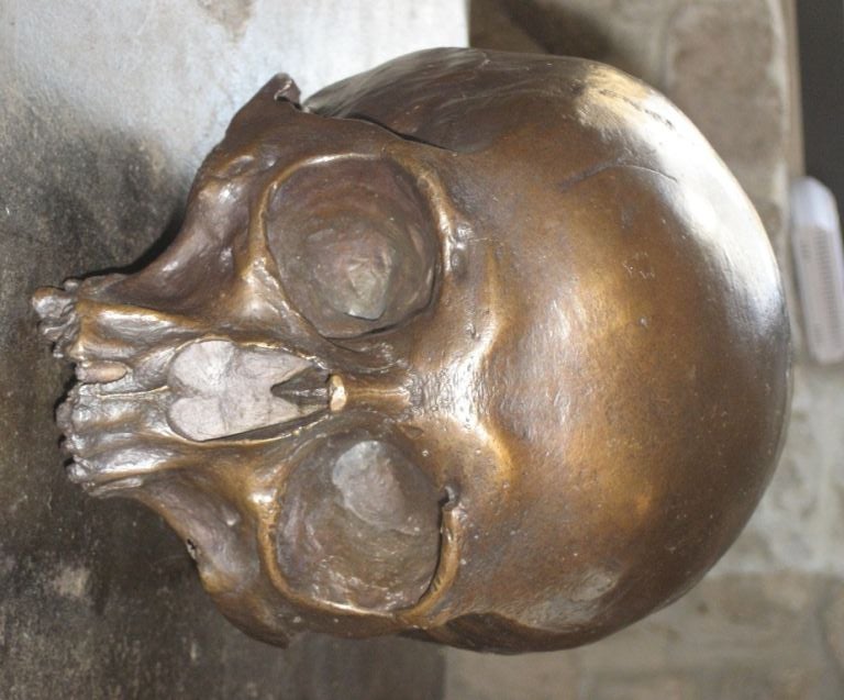 Cast Bronze Skull For Sale at 1stdibs