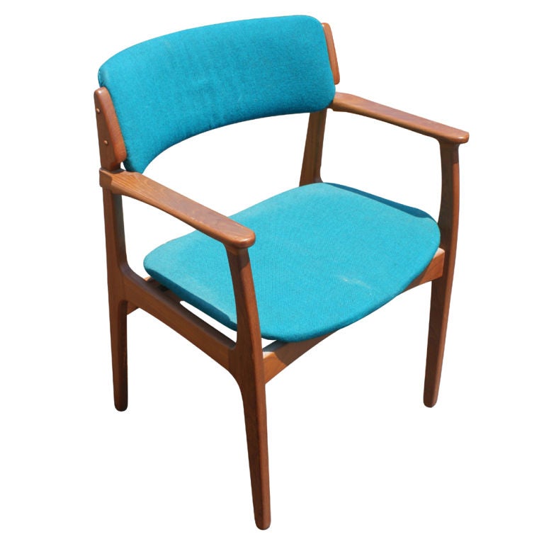 Erik Buck For Povl Dinesen Teak Dining Table And Six Chairs at 1stDibs