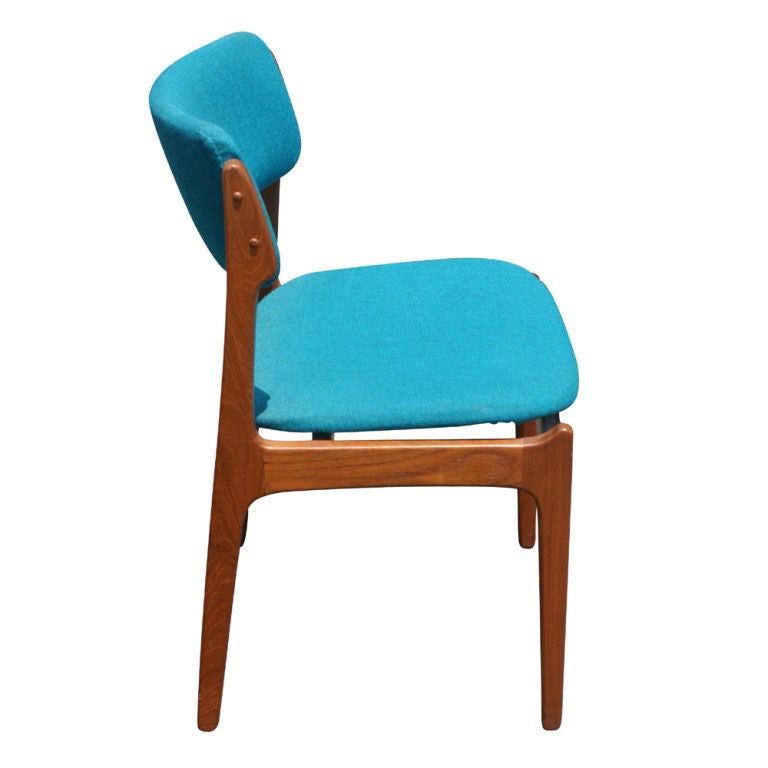 Erik Buck For Povl Dinesen Teak Dining Table And Six Chairs at 1stDibs