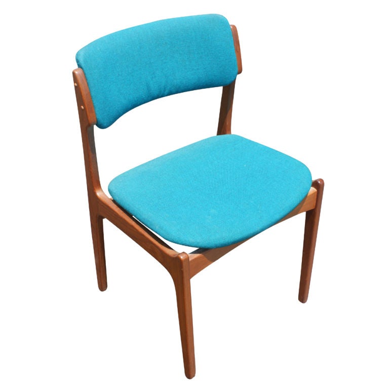 Erik Buck For Povl Dinesen Teak Dining Table And Six Chairs at 1stDibs