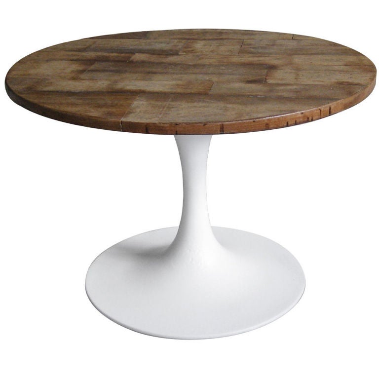 Side Table with Original Saarinen Table Base at 1stDibs