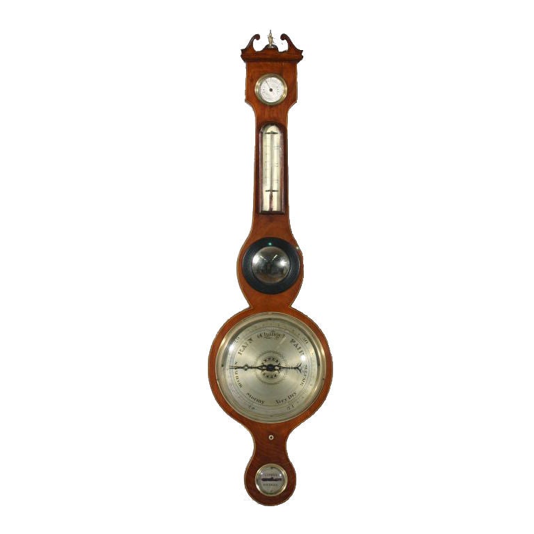 Irish Mahogany Barometer at 1stDibs