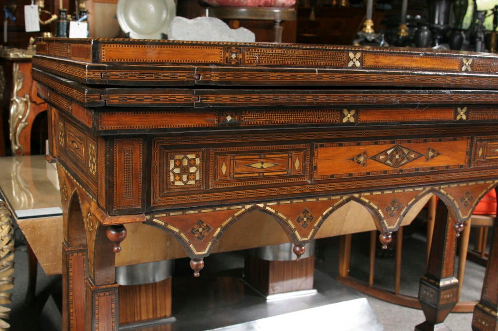 Extremely Fine, Extensively Inlaid Syrian Gaming Table at 1stDibs ...