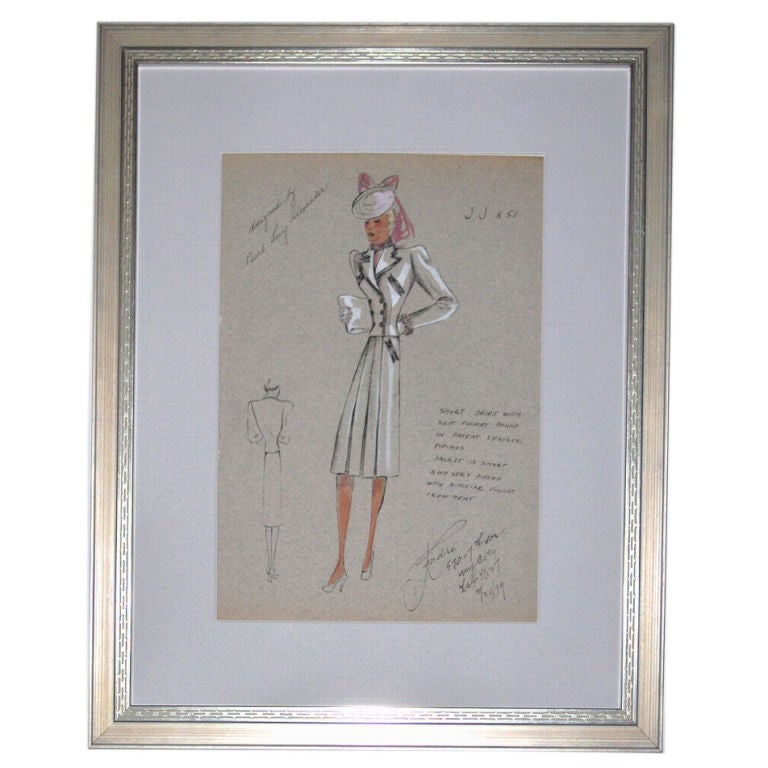 Andres of New York Fashion Print at 1stDibs