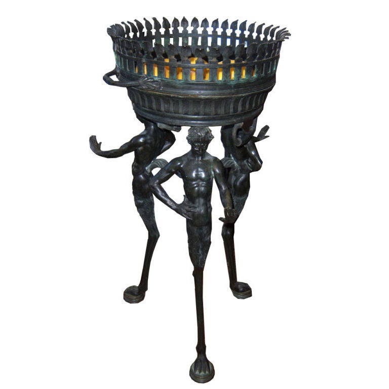 Fine Italian Bronze Brazier at 1stDibs