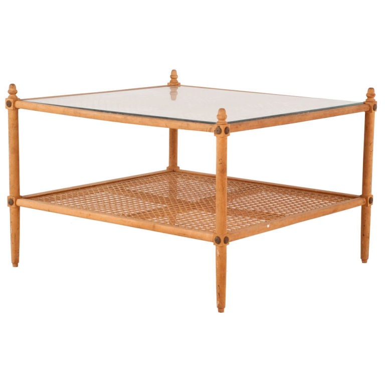 Vintage Cane Table at 1stDibs