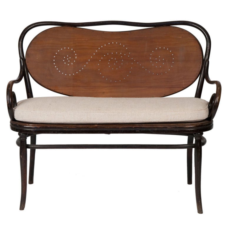 Vintage Parlor Bench at 1stDibs