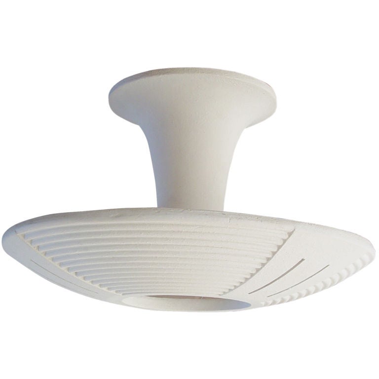 French Plaster Ceiling Light Fixture by Arlus For Sale at 1stDibs