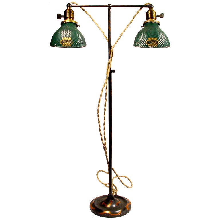 Double X-Ray Lamp with Japanned Finish at 1stdibs
