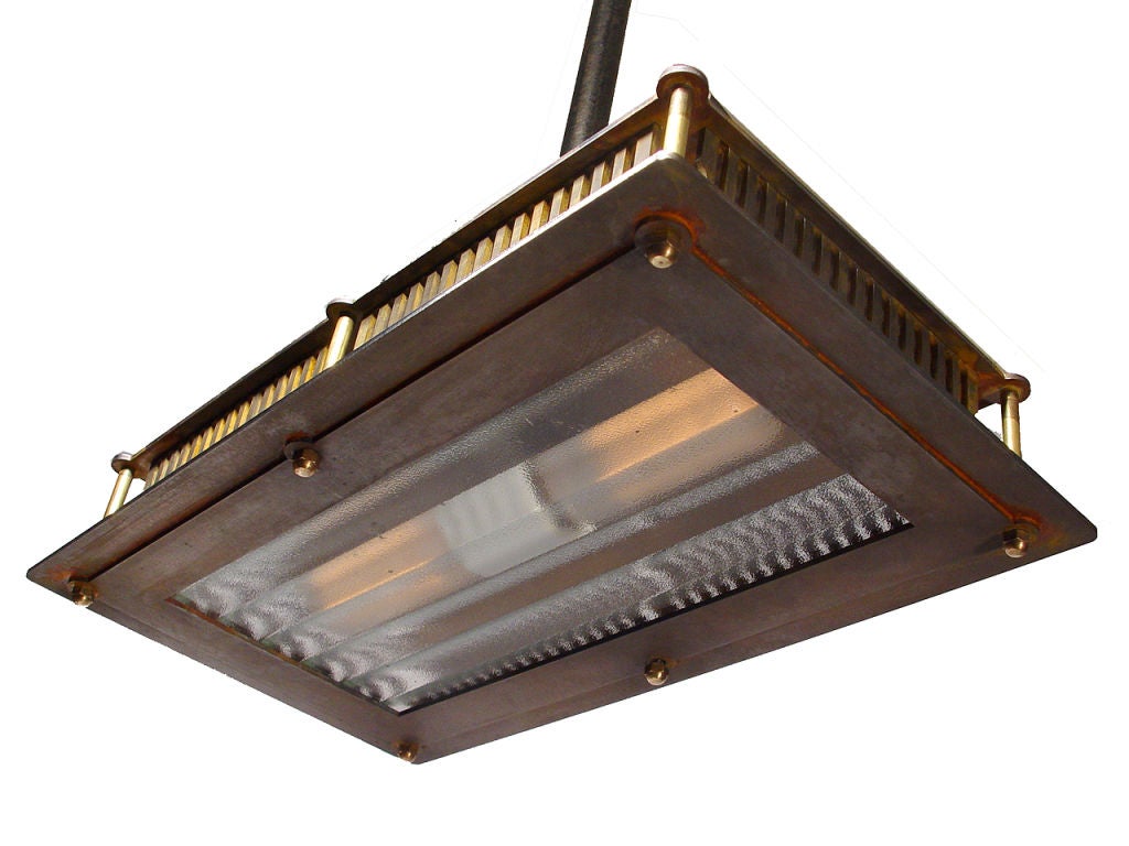 Heavy Industrial Vented Pendent Lamp at 1stDibs