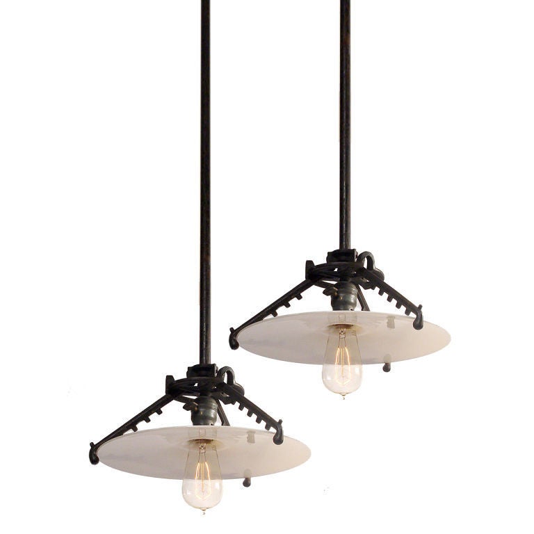 Cast iron exoskeleton frame lamps at 1stDibs