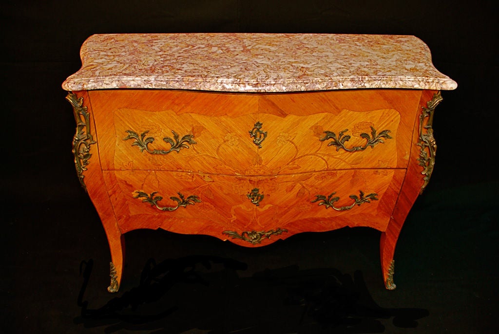 Antique French 1940 Bombe Chest at 1stDibs