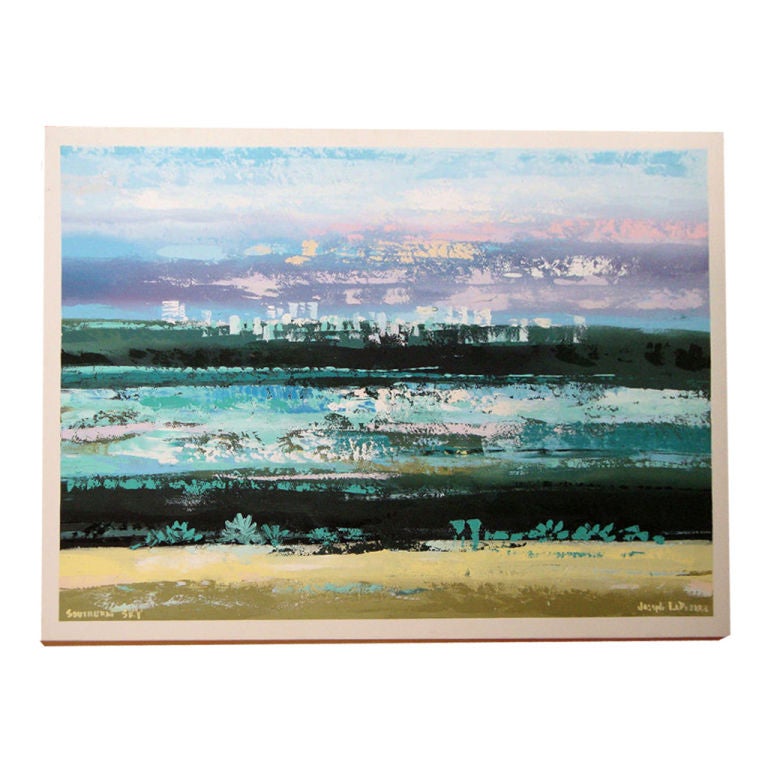 Joseph LaPierre Painting of Miami Skyline at 1stDibs | woody lapierre