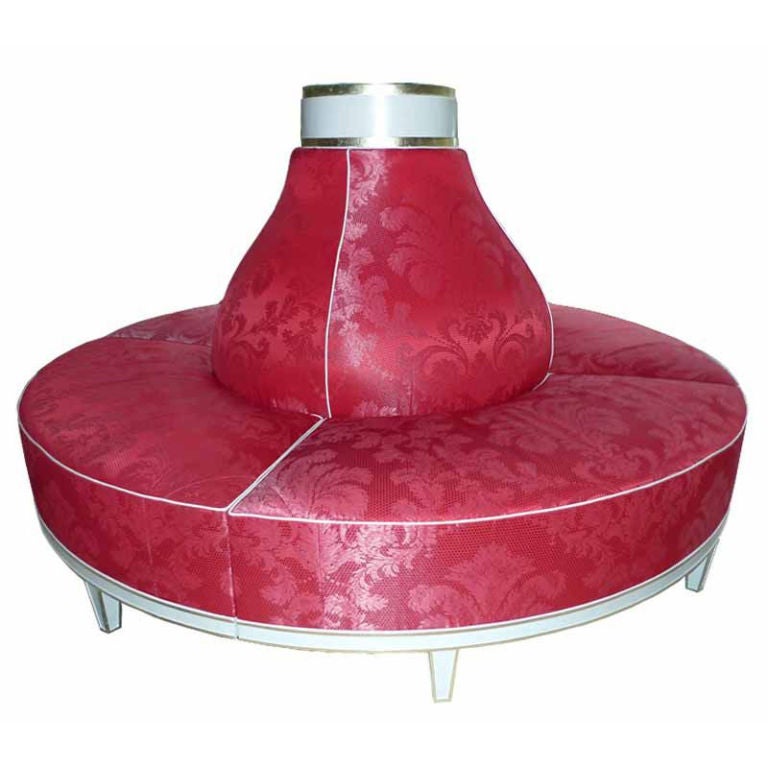 Art Deco Style Roundabout Conversational Sofa / Borne at 1stDibs