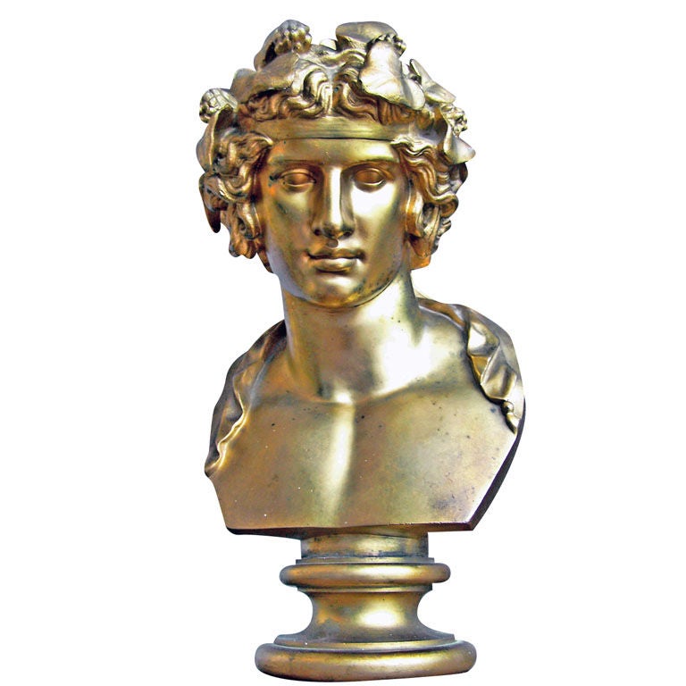 Bronze Bust of Bacchus at 1stDibs