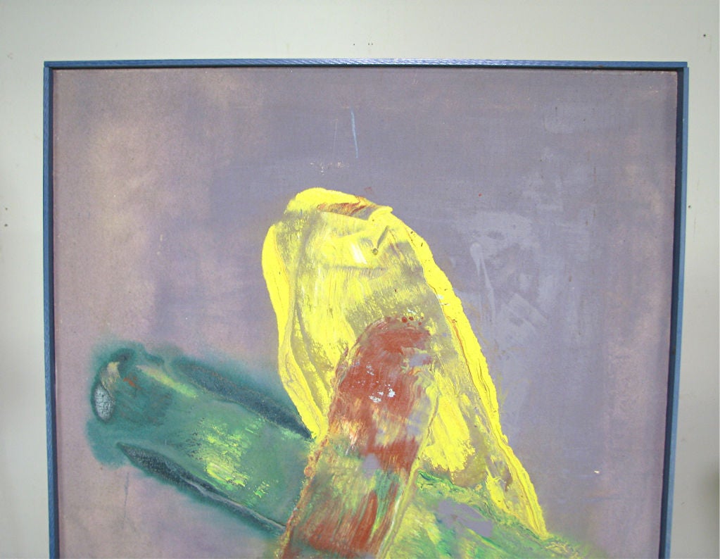 Abstract Painting by "New New Painter" Lucy Baker, dated 1980 at ...