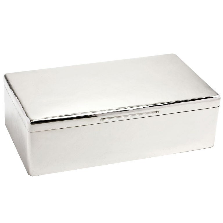 Large Tiffany Sterling Hinged Box at 1stDibs