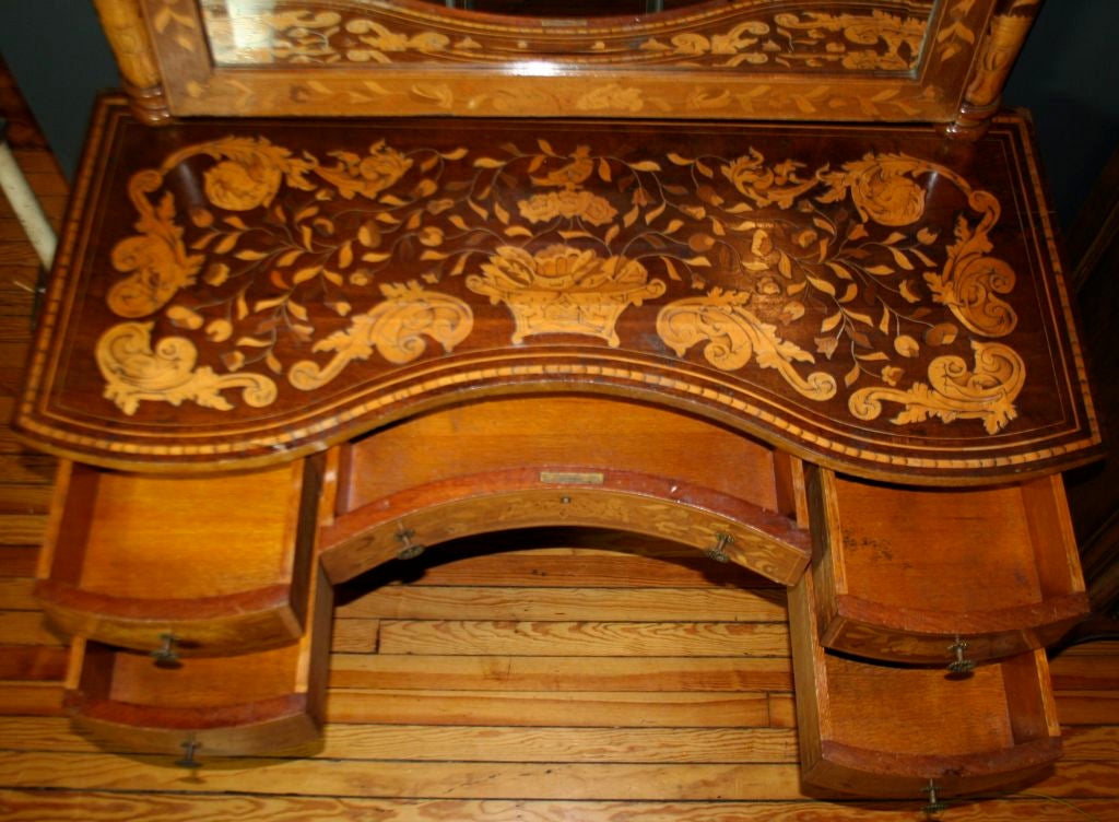 Late 19th Century Dutch Marquetry Dressing Table For Sale at 1stDibs ...