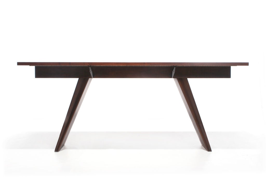 Solid Walnut Console Table by Vladimir Kagan at 1stDibs