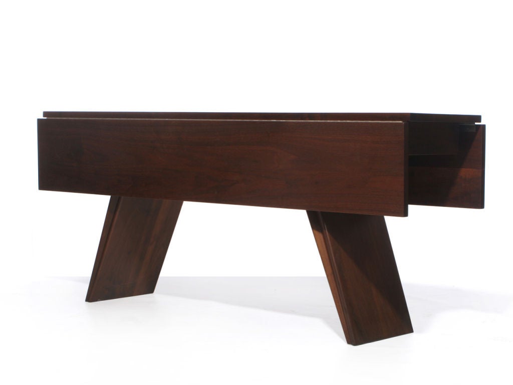 Solid Walnut Console Table by Vladimir Kagan at 1stDibs