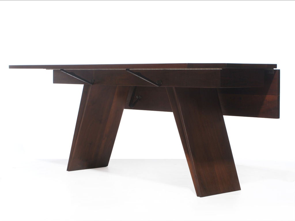 Solid Walnut Console Table by Vladimir Kagan at 1stDibs