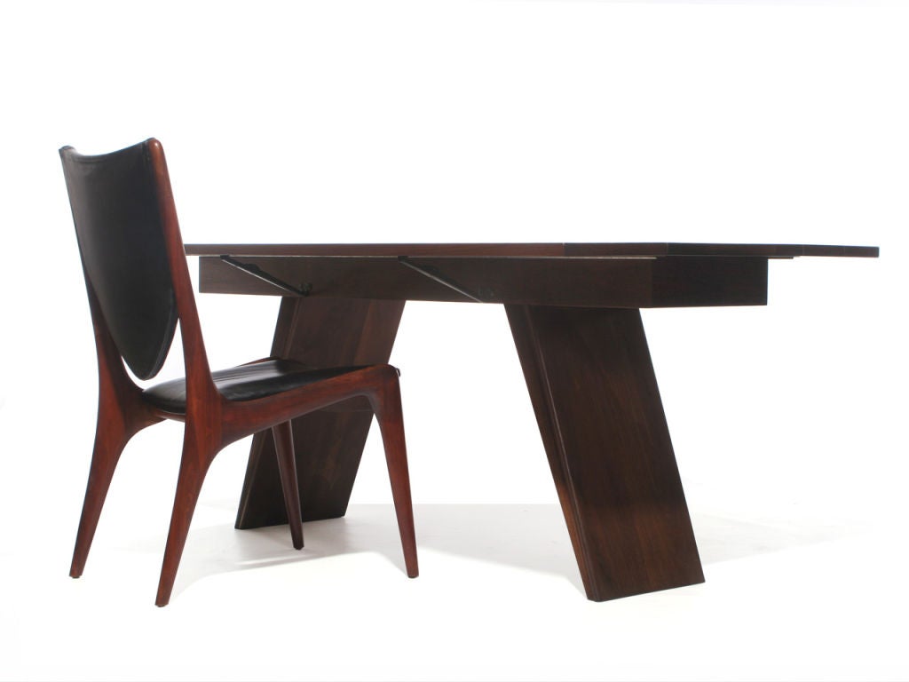Solid Walnut Console Table by Vladimir Kagan at 1stDibs