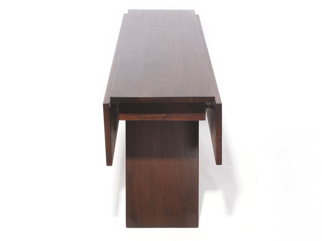 Solid Walnut Console Table by Vladimir Kagan at 1stDibs