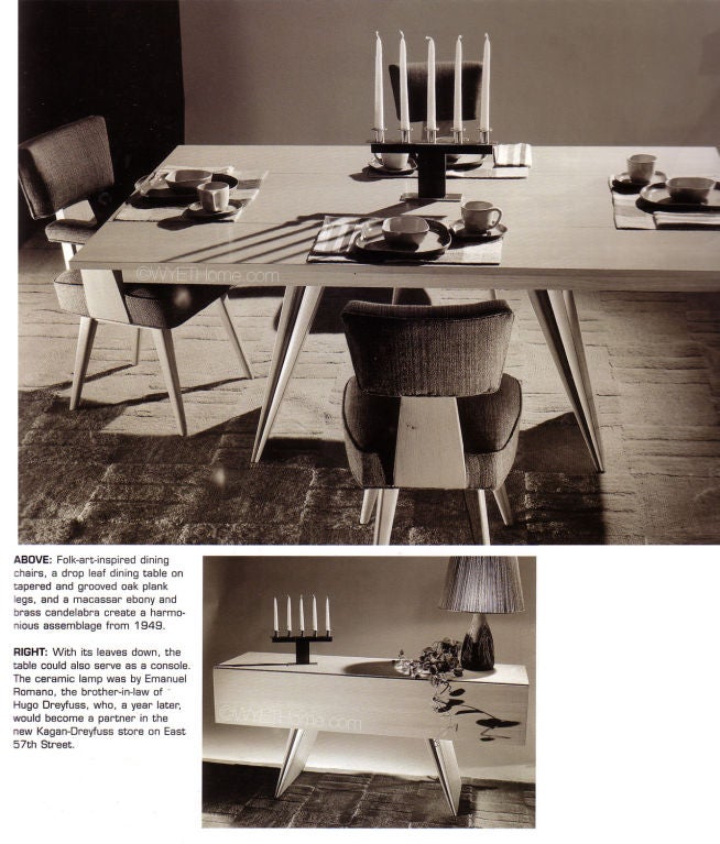 Solid Walnut Console Table by Vladimir Kagan at 1stDibs