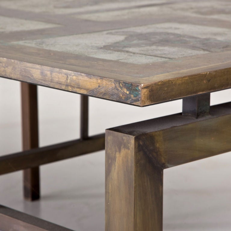 A Medici Style Bronze Cocktail Table designed by LaVerne at 1stDibs