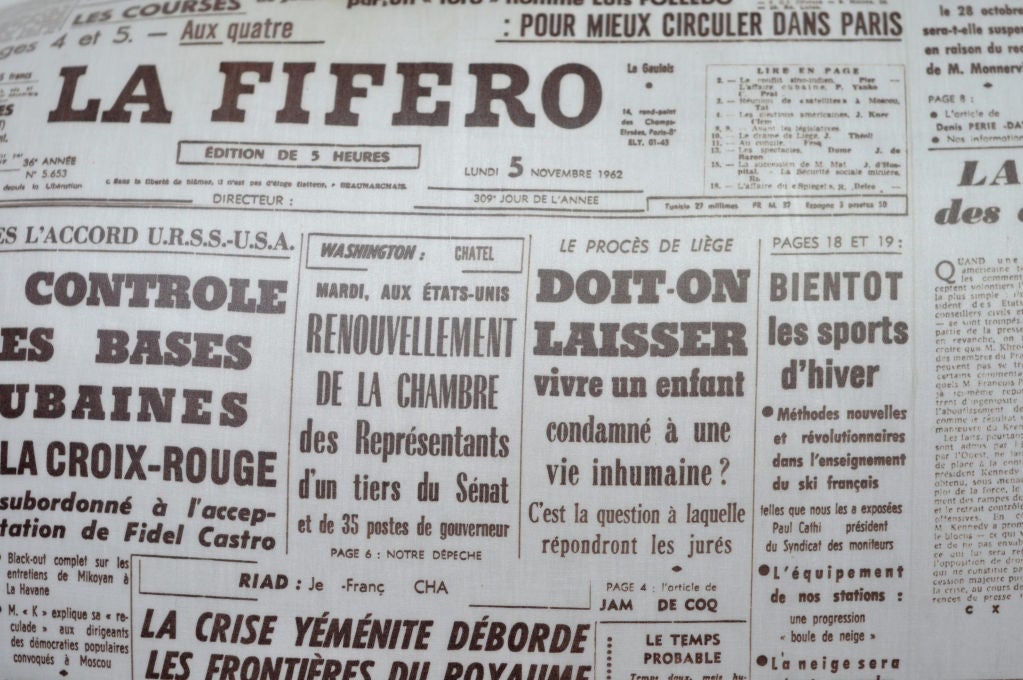 French Newspaper Fabric Covered Chair For Sale at 1stDibs | newspaper ...