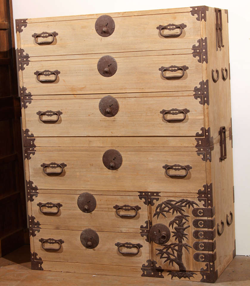 Japanese Clothing Tansu Chest at 1stDibs