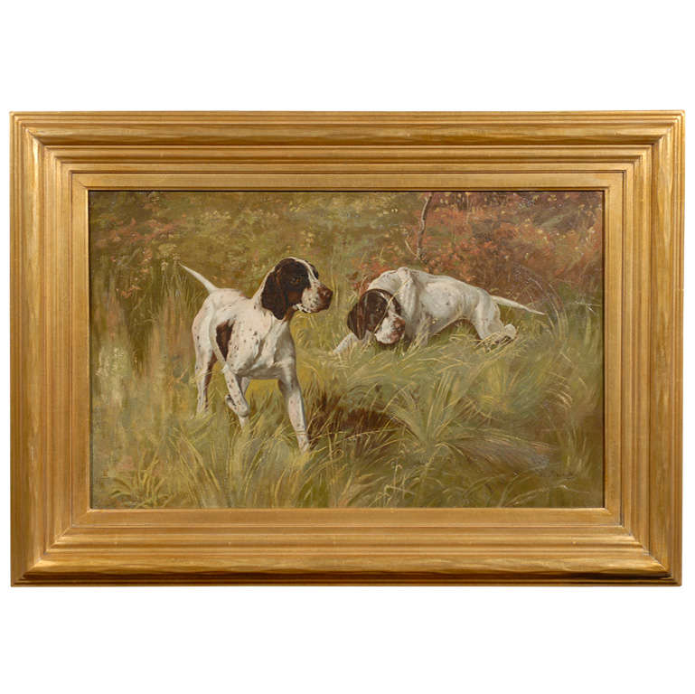 Painting of Sporting Dogs at 1stDibs