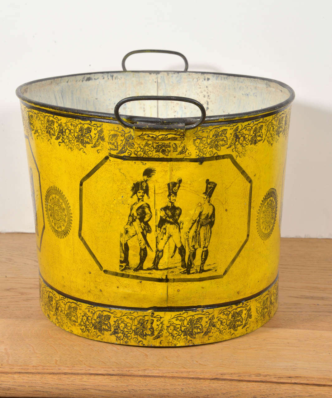 Empire Tole Mustard Colored Planter at 1stDibs