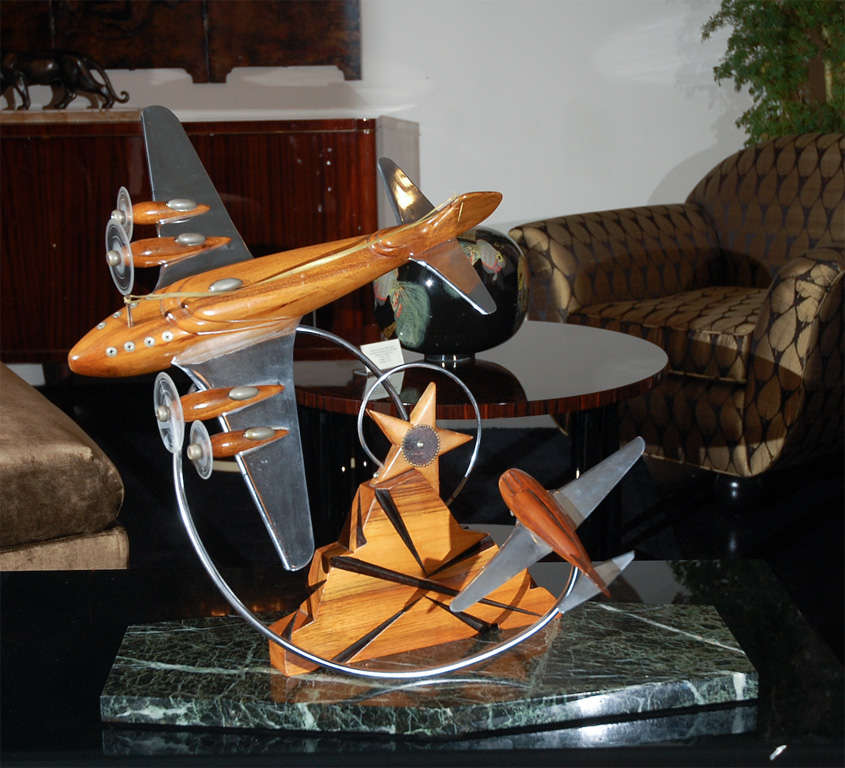 Art Deco World War II Air Plane Sculpture at 1stDibs