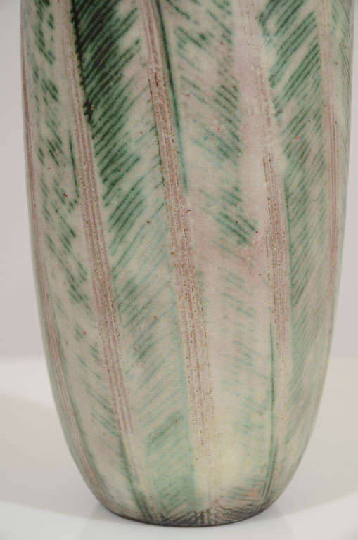 Studio Pottery Vase by Nancy Wickham at 1stDibs