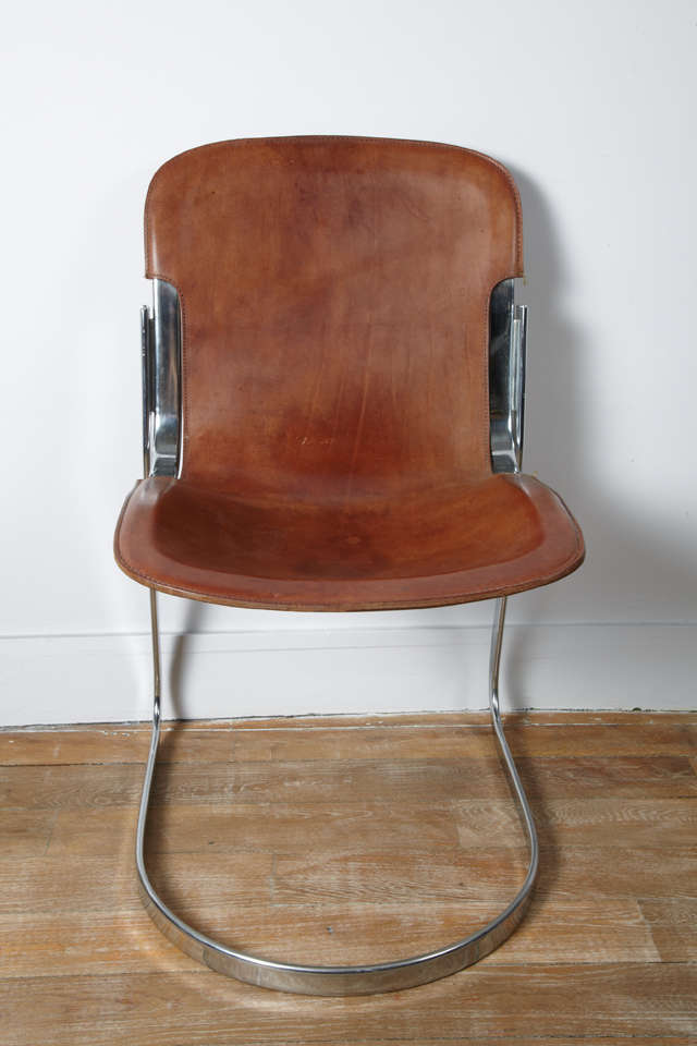 Set of four stackable chairs, Cidue edition, Italy, circa 1970. at 1stDibs