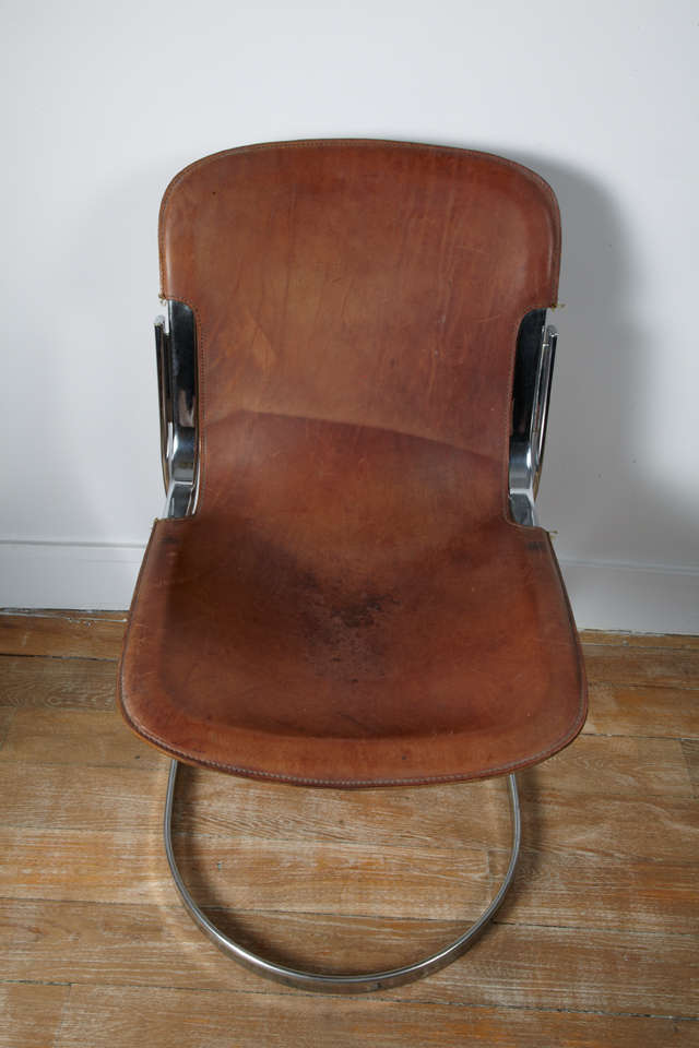 Set of four stackable chairs, Cidue edition, Italy, circa 1970. at 1stDibs