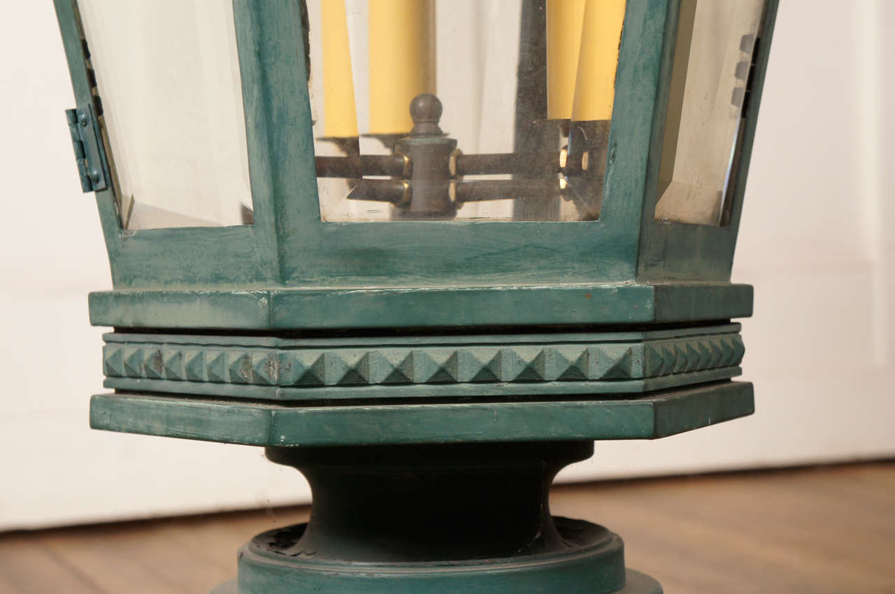 Large Pair Post Lanterns at 1stDibs