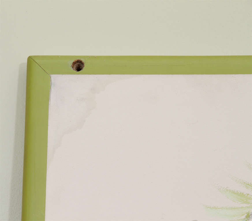 Pair of Hand-Painted Panels by the Late Robert Crowder at 1stDibs