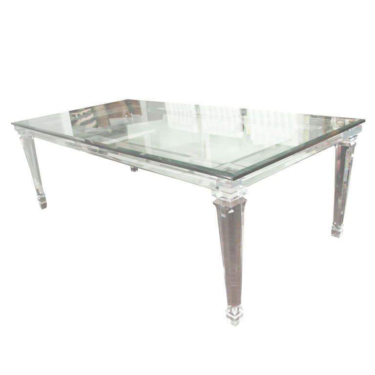 Lucite Dining Table at 1stDibs