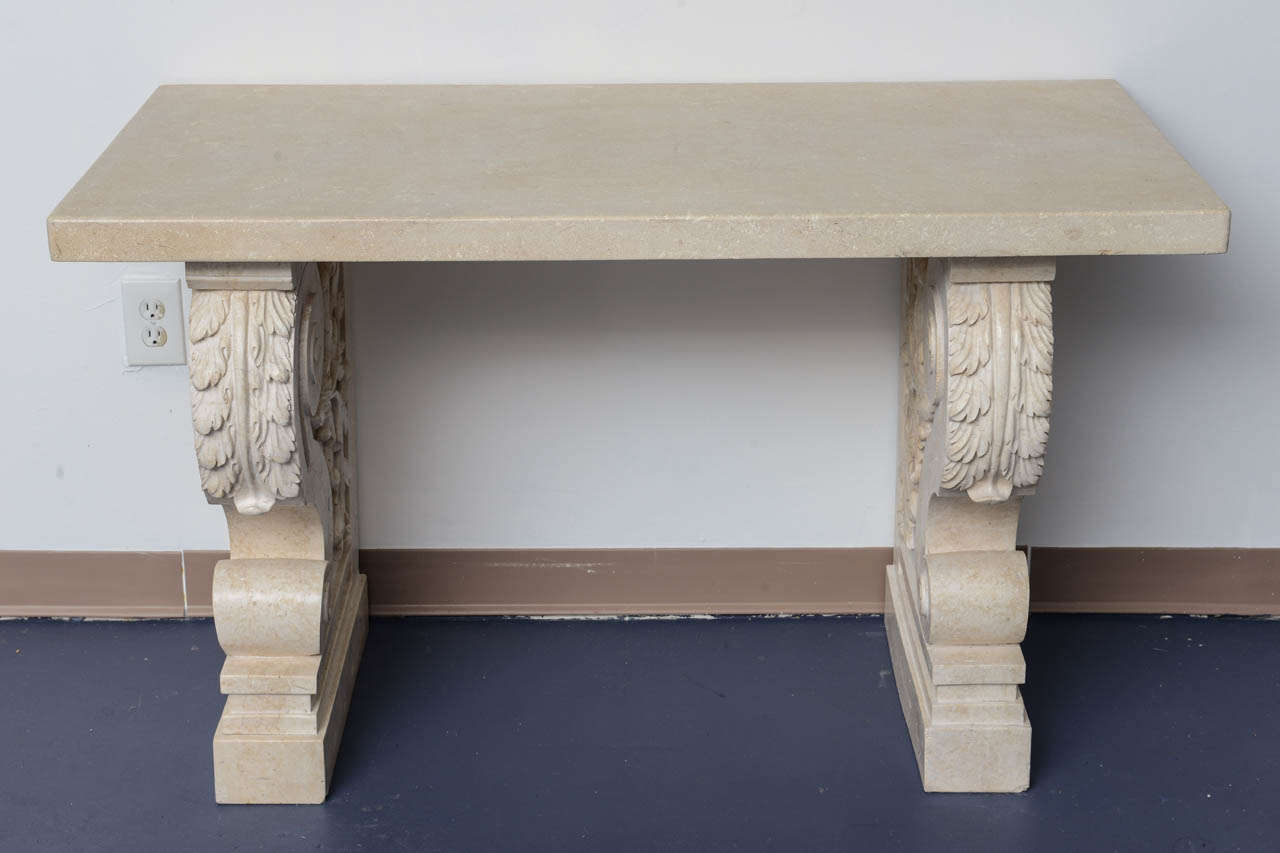Pair of Consoles in Neoclassical Style at 1stDibs